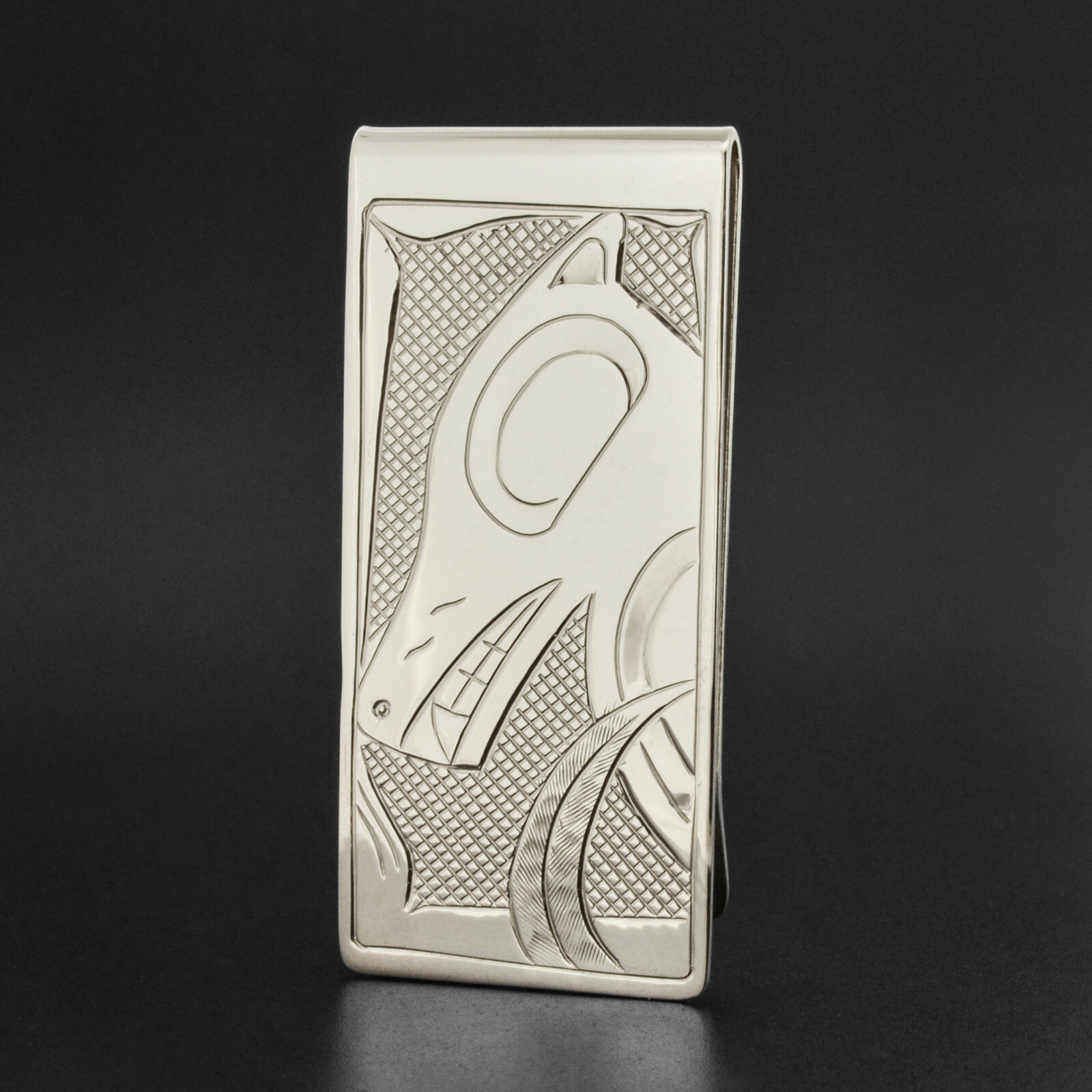 Silver Moneyclip Billfold 2" x 1" Northwest Coast Native American | eBay