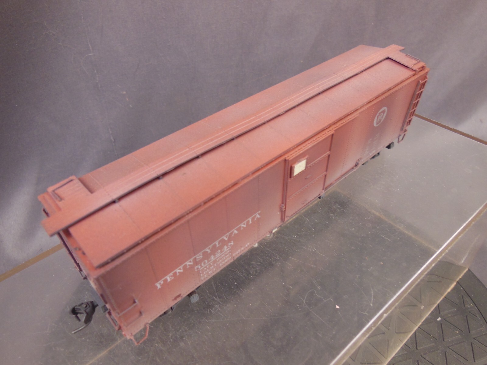 HO SCALE PENNSYLVANIA 504248 X29 40' BOX CAR WEATHERED | eBay