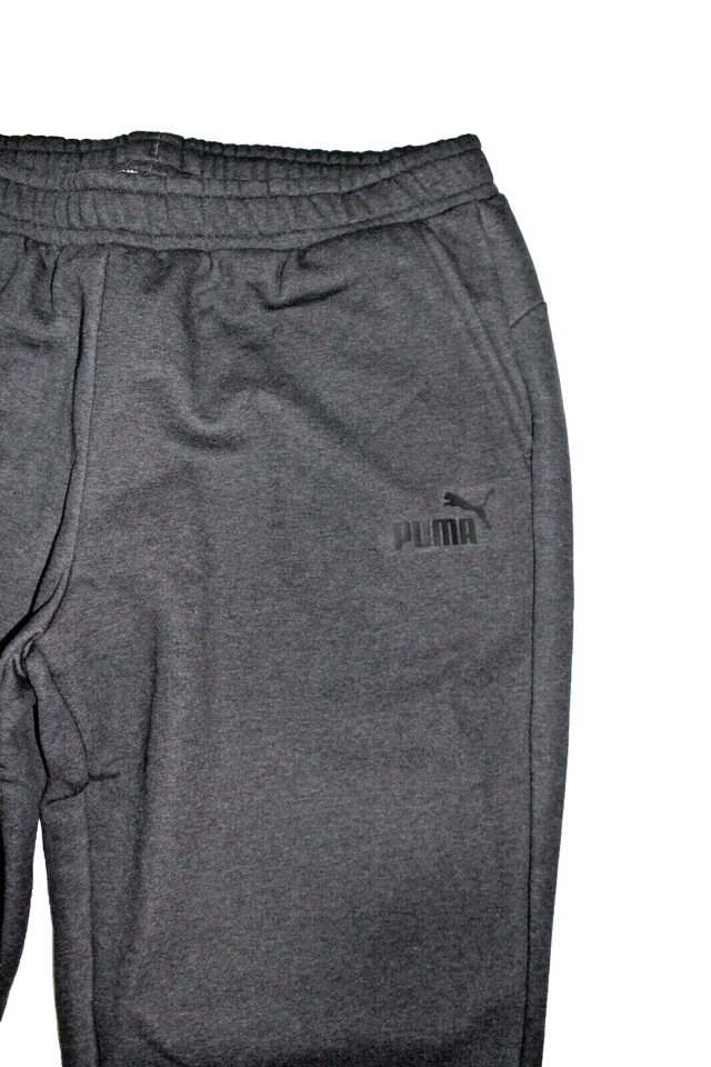 PUMA DARK GREY Men's Essentials Logo Jogger Fleece Sweatpants SZ: 2XL ...