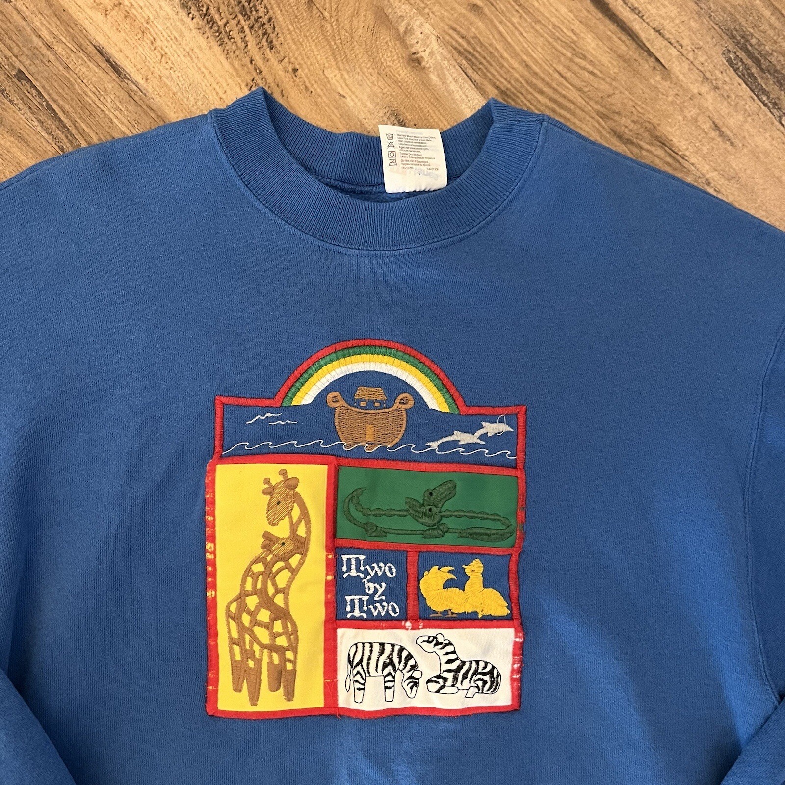 Women’s Vintage 90s Hanes Noah’s Ark Animal Big Logo … - Gem
