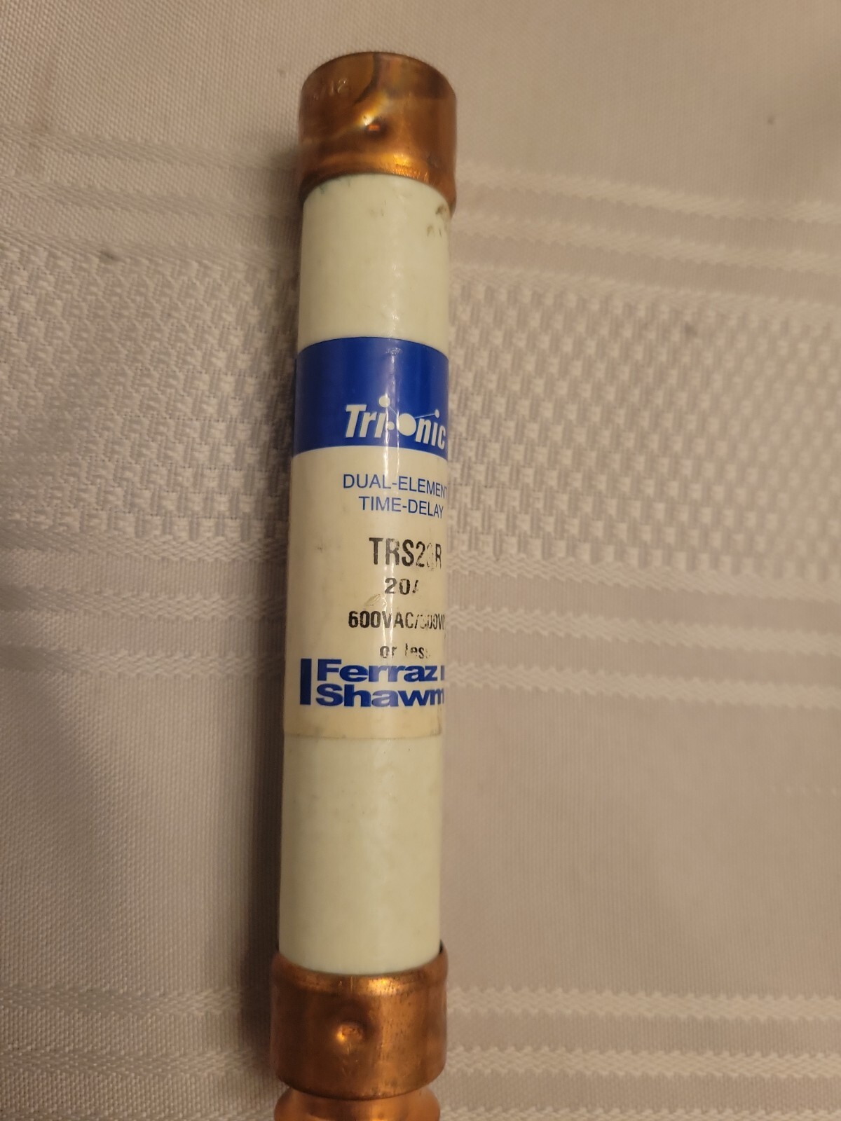 Ferraz Shawmut Trs20r Fuse, Time Delay, 20A, Trs-R Series, 600V Ac ...