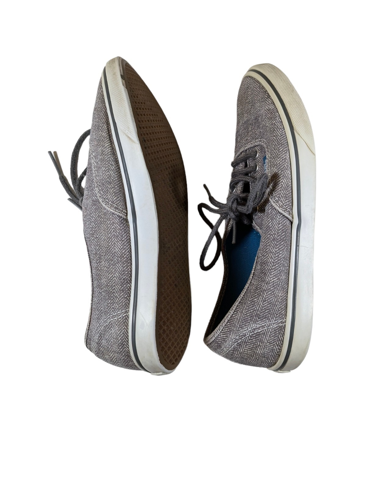 Vans Unisex Off The Wall TB8C Gray Low Top Lace Up Shoes Size Womens 7. ...