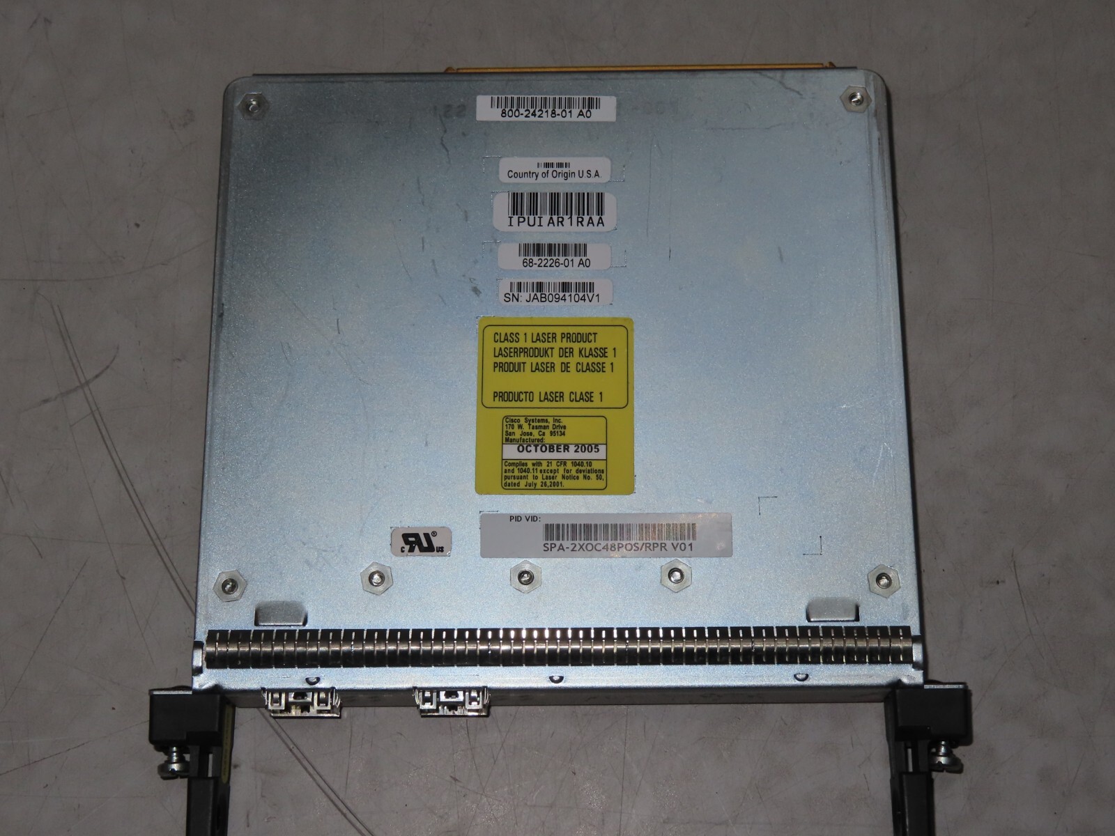 CISCO SPA-2XOC48POS/RPR - 2-port OC48/STM16 POS/RPR SPA | eBay