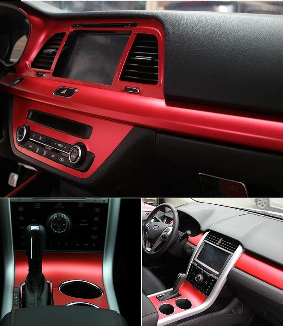 Full Roll 65FT x 5FT Car Red Satin Matte Chrome Vinyl Vehicle Wrap Film ...