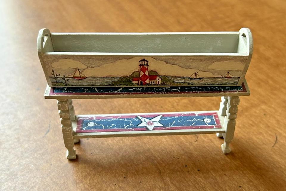 MINIATURE DOLLHOUSE ROBIN BETTERLEY LIBERTY BAY NAUTICAL PLANTER W ...