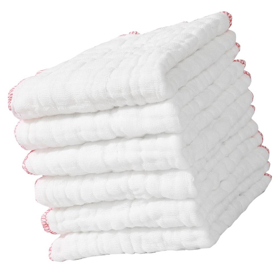 6 Pcs Reuseable Cleaning Cloths Dish Rags Baby Drool Cotton Burp | eBay ...