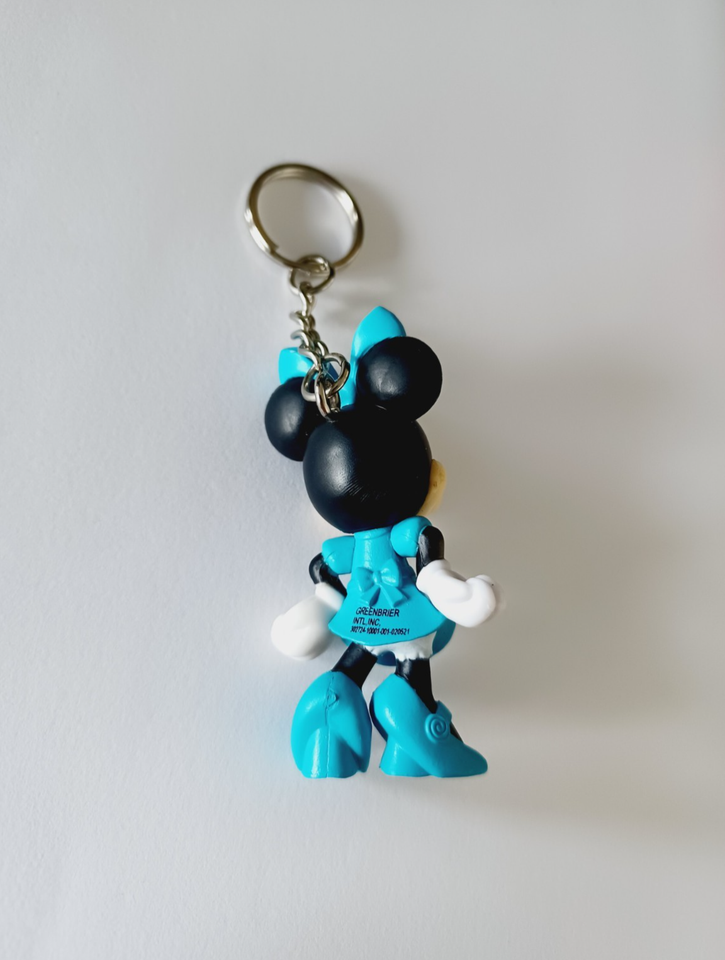 Minnie Mouse Blue Outfit Mini Figure Keychain | eBay