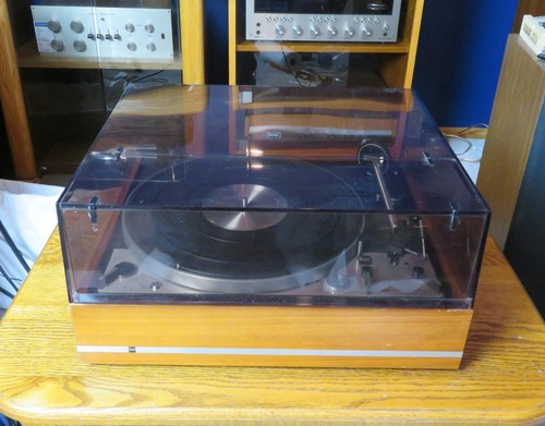 DUAL 1229 Auto Turntable with Front Open Base & Flip Cover Nds Service ...