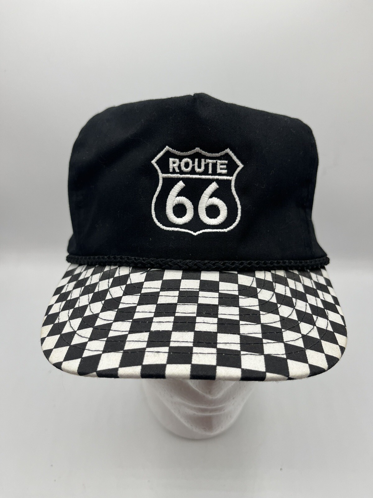 Vintage Route 66 Hat Cap Checkered Flag News Journal … - Gem