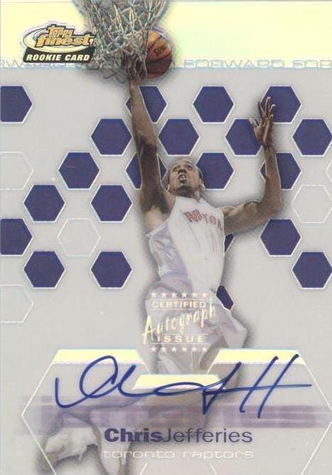 2002-03 Topps Finest - Rookie Autograph Chris Jefferies #157 Refractor ...