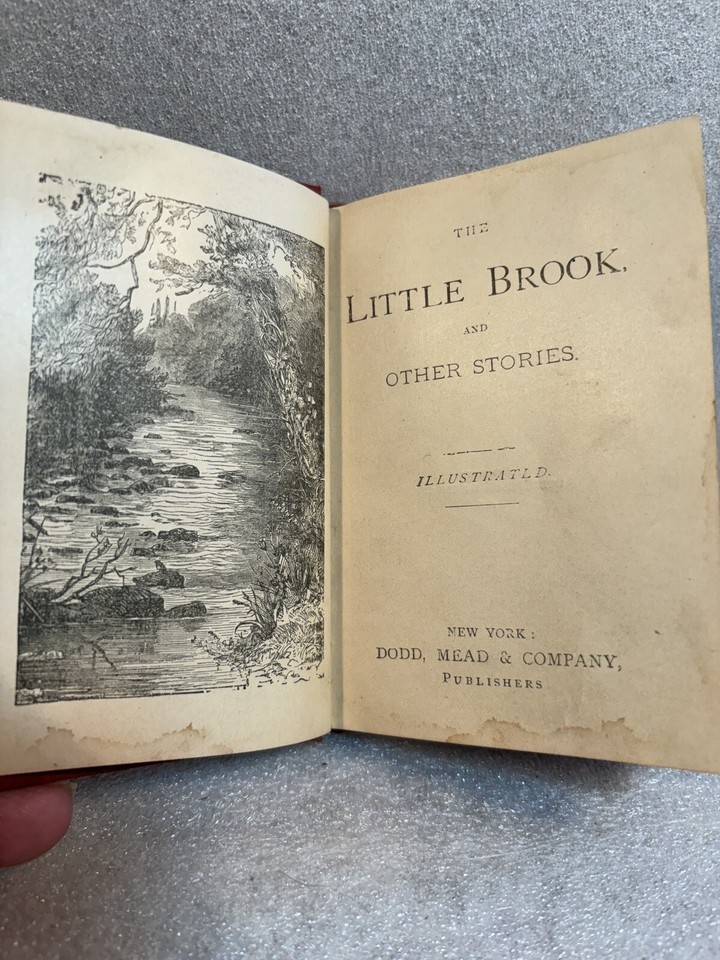 "The Little Brook" Book. Dodd, Mead, & Co. (N.Y.) 1878 - 1st Edition ...