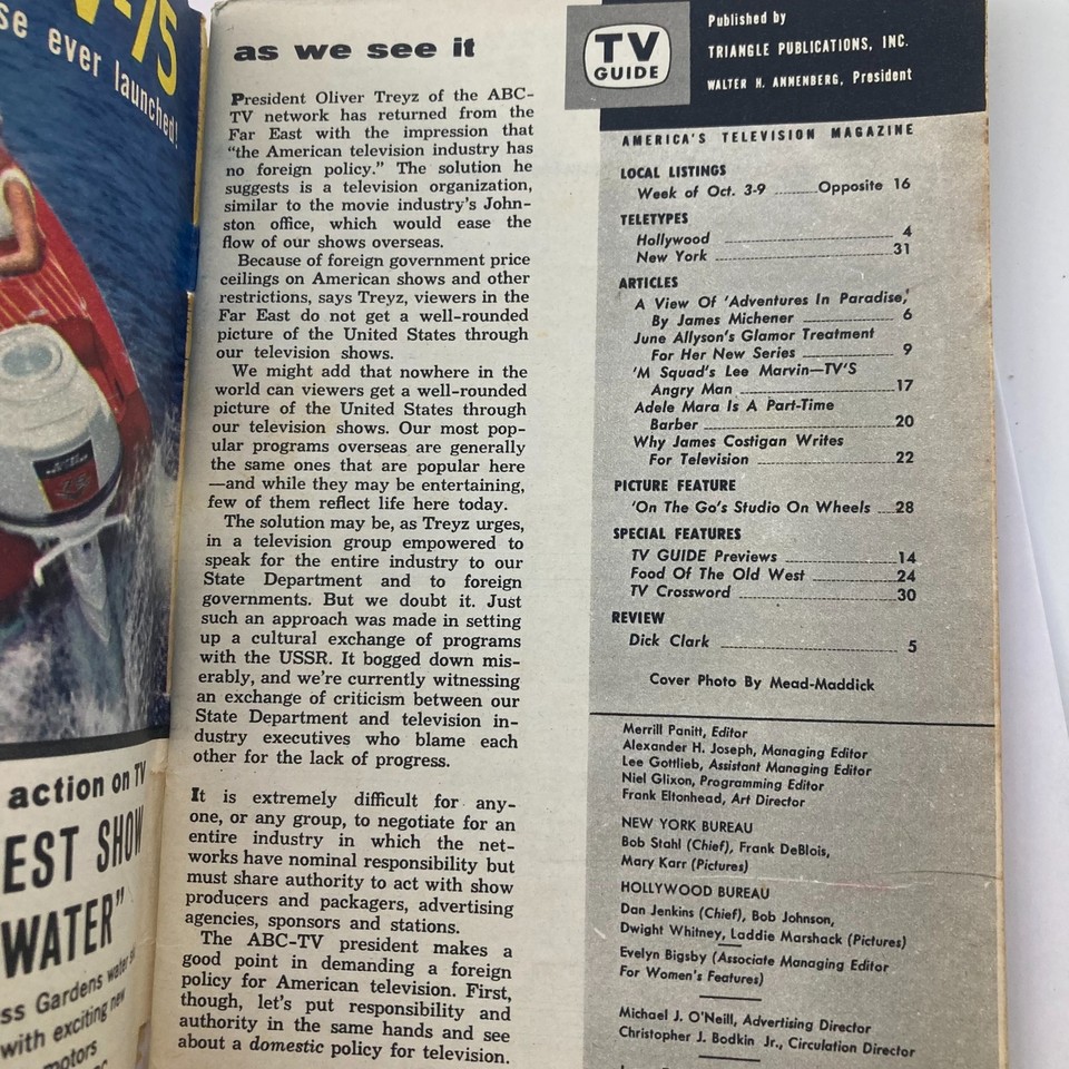 TV Guide Magazine October 3 1959 June Allyson Georgia Ed. | eBay