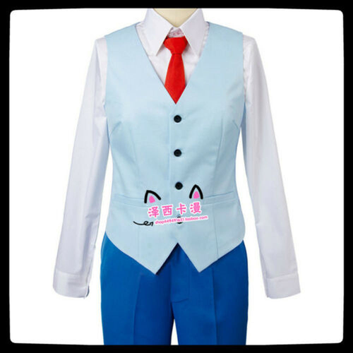 Ace Attorney Phoenix Wright Cosplay Costume Blue Lawyer Suit | eBay UK