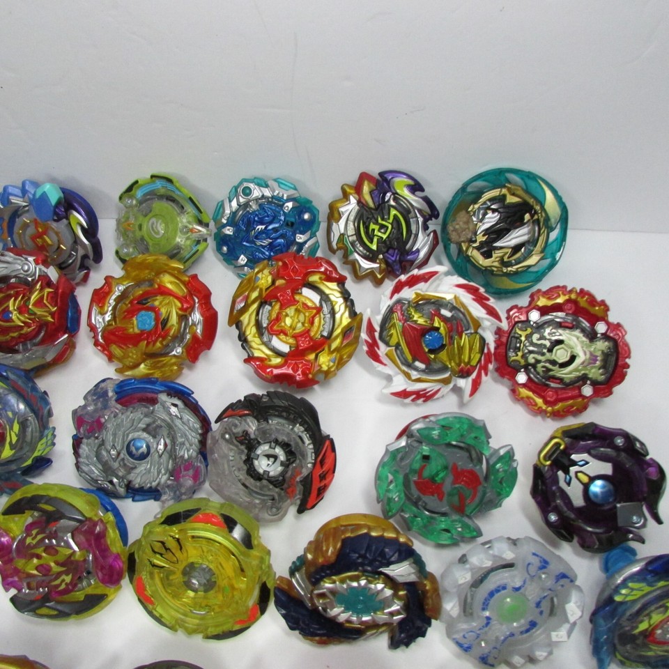 HUGE BEYBLADE BURST LOT TAKARA TOMY (50+ BEYBLADES), LAUNCHERS, ARENA ...
