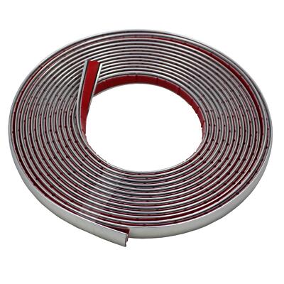 Chrome Decorative trim 12mm x 5m Car Chrome strip Universal Self ...