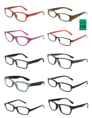 12 ASSORTED DESIGNER FASHION READING GLASSES # B powers styles READERS ...