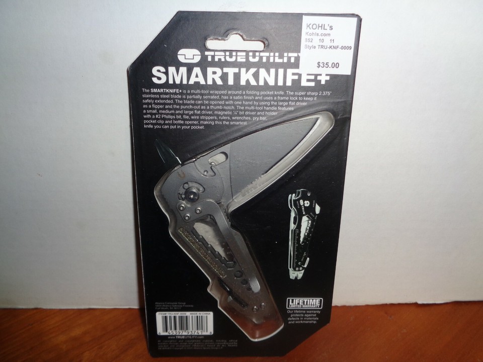 BRAND NEW TRUE UTILITY SMARTKNIFE+ 15 in one Multi Tool and Pocket ...