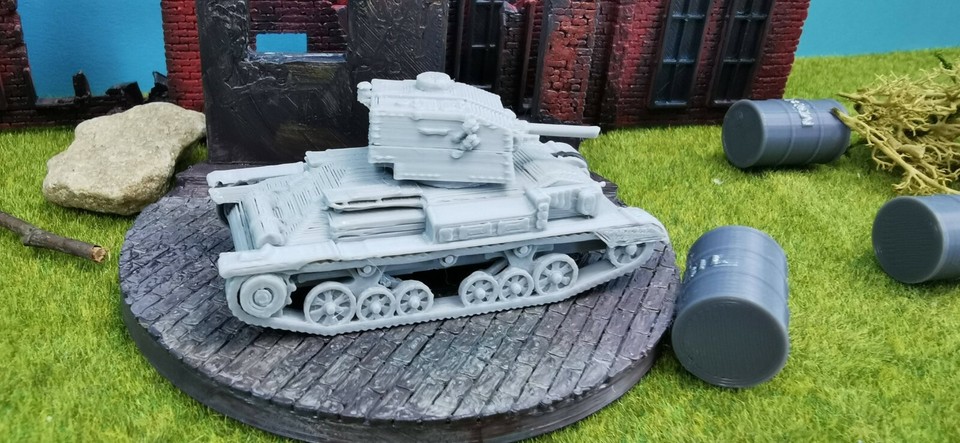 Cruiser Tank Mk II Tank Model Kit British Military 3D Print 1:87 1/72 ...