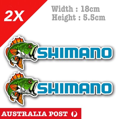 SHIMANO Fishing Logo, Mouth Bass Fish Boat Kayak Laptop Window Sticker ...