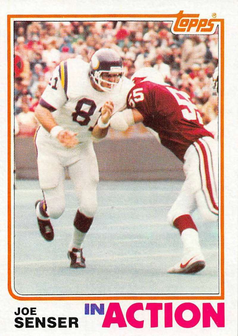 1982 Topps #399 Joe Senser Vikings IA NM-MT | eBay