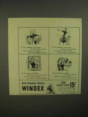 1941 Windex Cleaner Ad - Knock All Men For a Loop | eBay