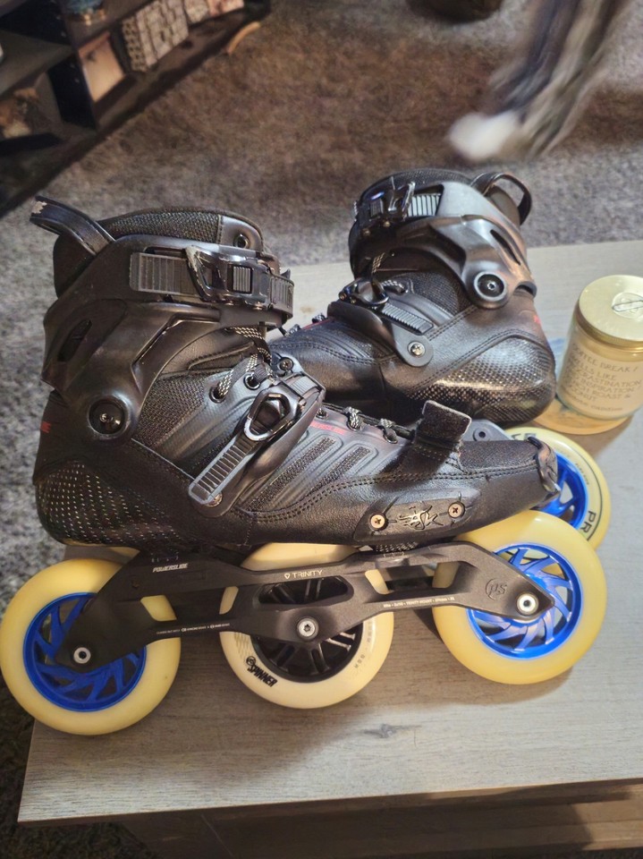Powerslide Hardcore Evo Carbon Fiber Inline Skate Size 12 | eBay