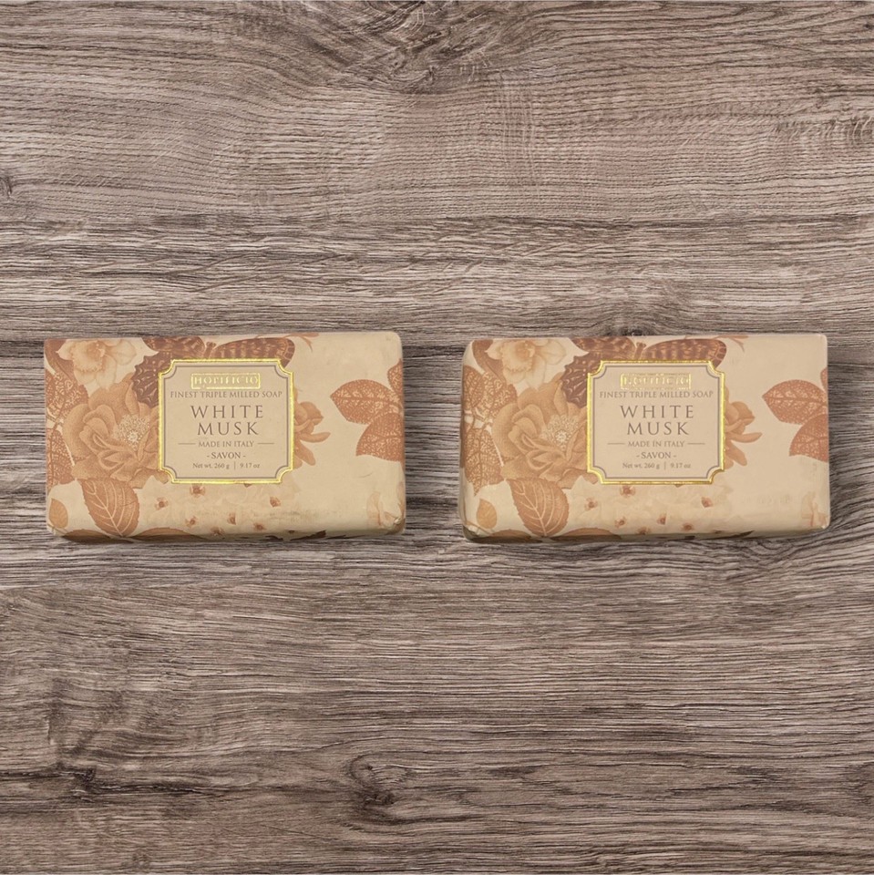 2-Pk Hopificio ~ White Musk Finest Triple Milled Bar Soap 9.17 oz Each ...