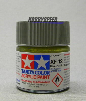 TAMIYA XF-12 ACRYLIC PAINT JN GREY 23ml bottle model scenery TAM81312 ...