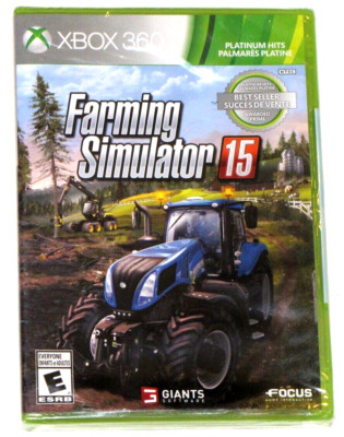 Xbox 360 Farming Simulator 15 Platinum Hits Microsoft Brand New Factory ...