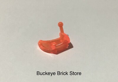 LEGO Trans-Neon Orange Visor with Horizontal Slit & Antenna Ice Planet ...