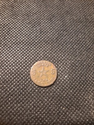 ALABAMA STATE TAX COMMISSION 5 LUXURY TAX TOKEN! e8300UXX | eBay