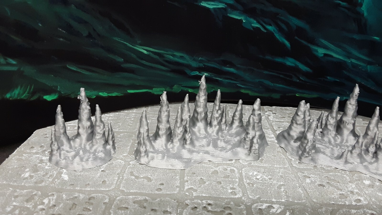 4 Piece Cavern Stalagmite Scatter Terrain Set Dungeons & Dragons Mini ...