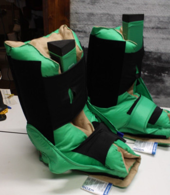 EHOB TruVue Heel Ulcer Protector Boot Green Made in the USA with Wedges ...