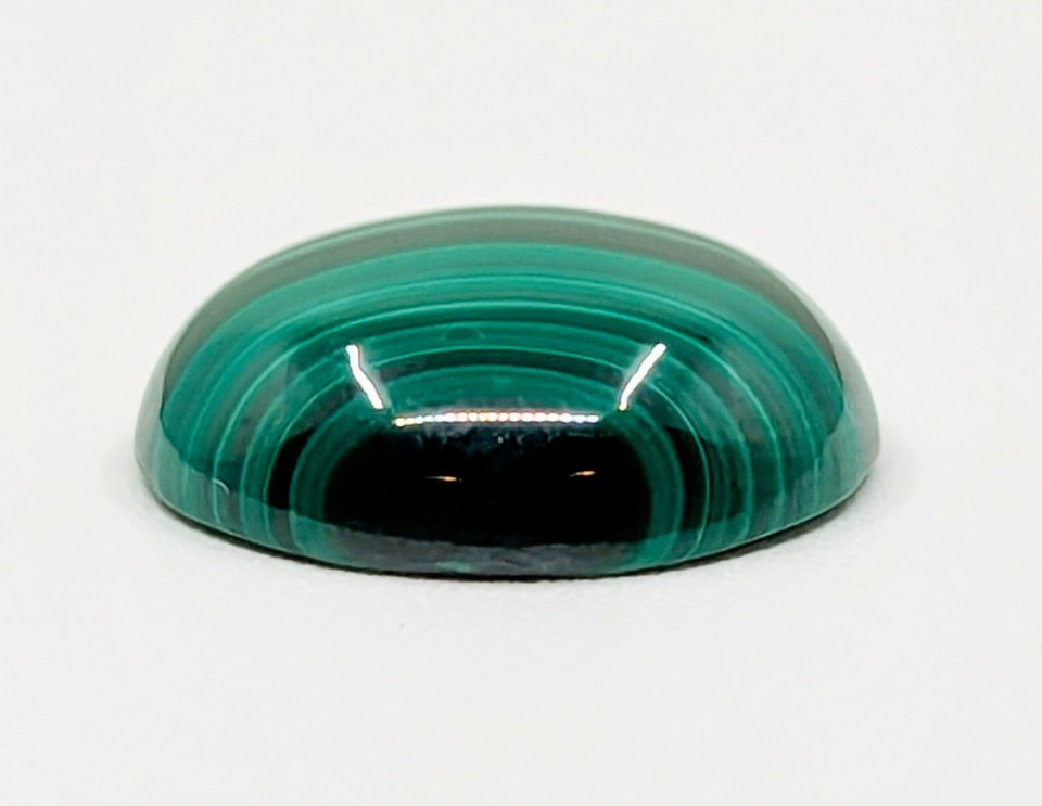 16mm Natural Extra Fine Green Malachite Round Cabochon AAA+ Zambia ...