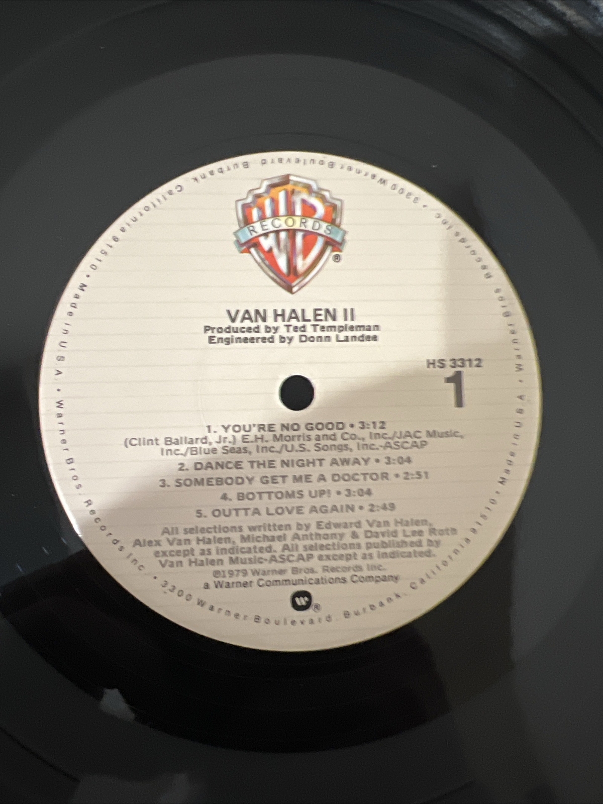 VAN HALEN: Van Halen II Vinyl LP Record (1979, Warner Bros.) HS-3312 | eBay