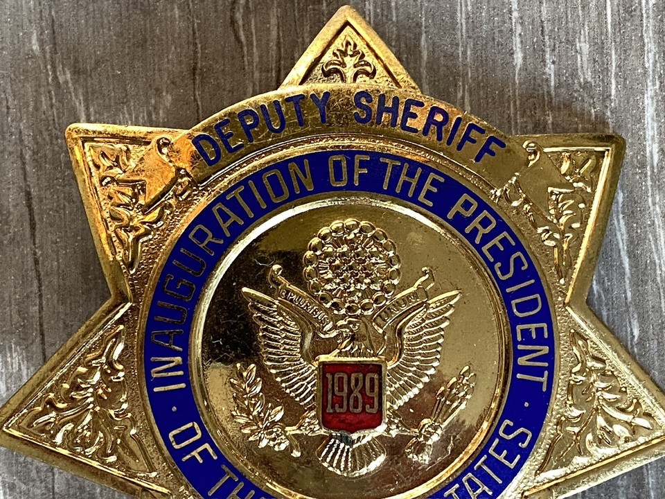 Vintage Inauguration Deputy Sheriff Badge Prince George’s Co. Md. 1989 ...