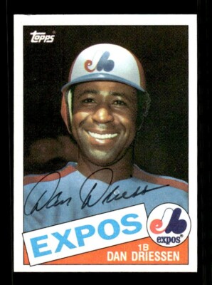DAN DRIESSEN SIGNED 1985 TOPPS #285 - ON-CARD AUTOGRAPH - MONTREAL ...