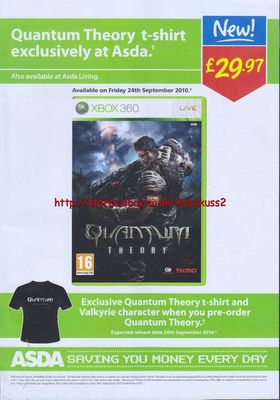 Quantum Theory Xbox 360 "Asda" 2010 Magazine Advert #4598 | eBay UK