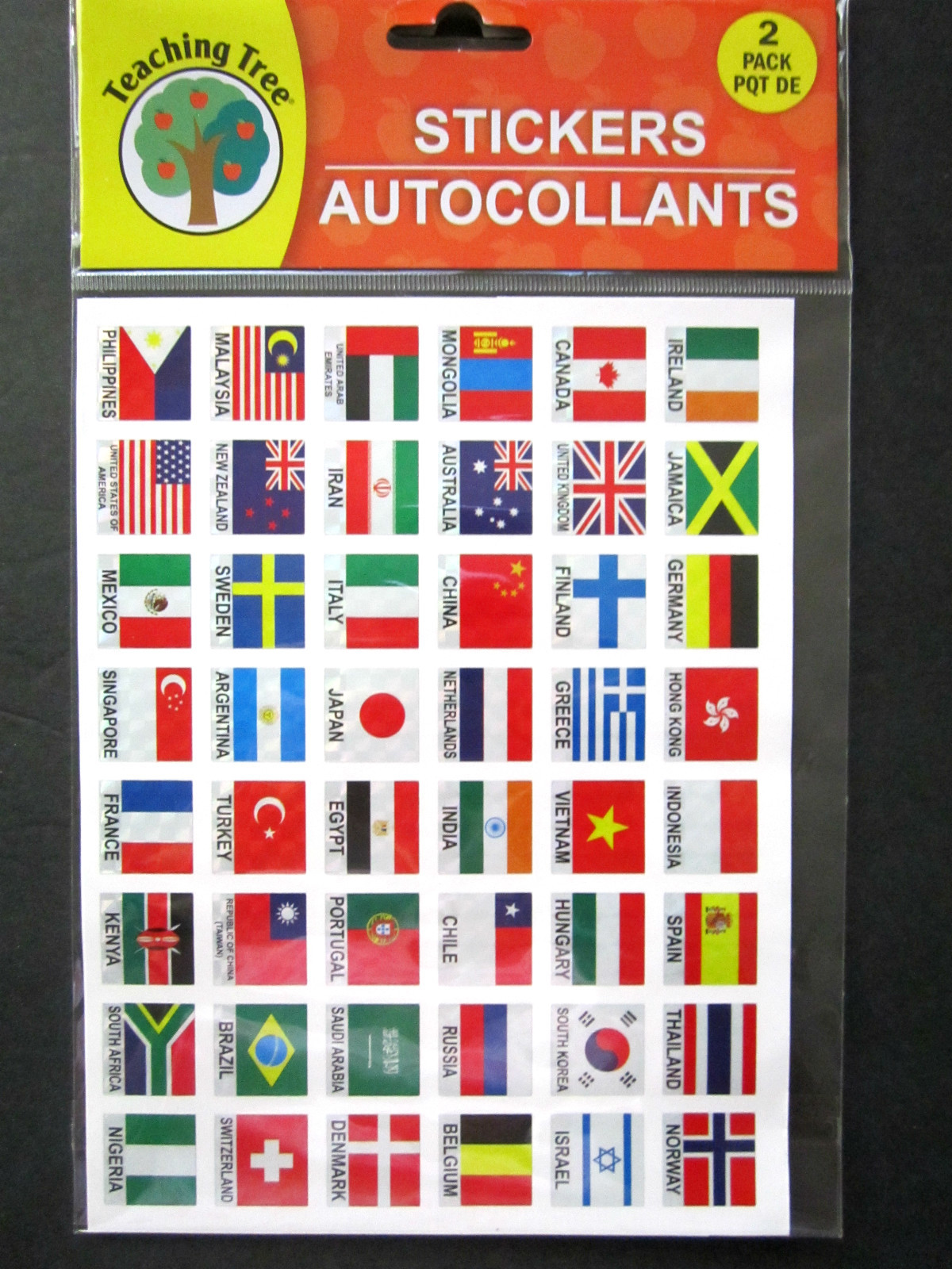 TEACHING TREE Flags & Native Costumes Stickers (2 Sheets) Poster World ...