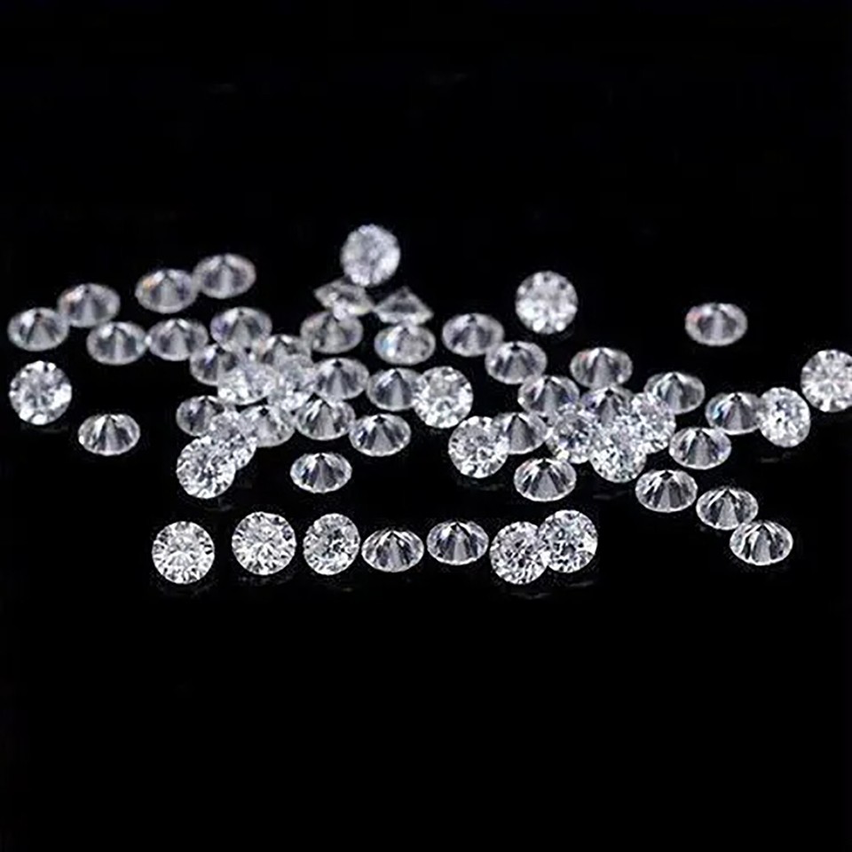 Natural Diamond 3 mm Round Cut 10 Pcs Certified Lot DEF Color VVS/VS ...