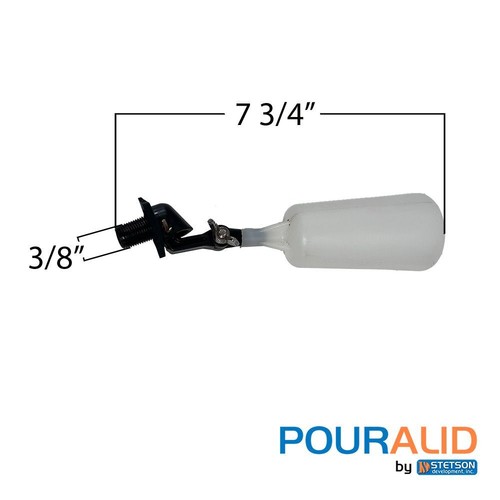Stetson Development Inc Pool Pond Spa Water Leveler PVC Auto Fill 3/8 ...