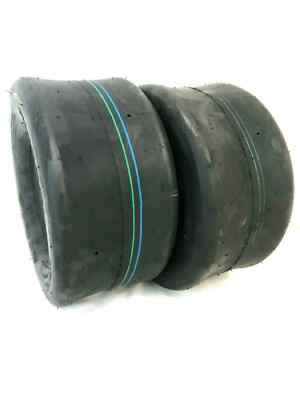 Two 11x6.00-5 Slick Smooth Tires For Zero Turn Mowers And Go Karts ...