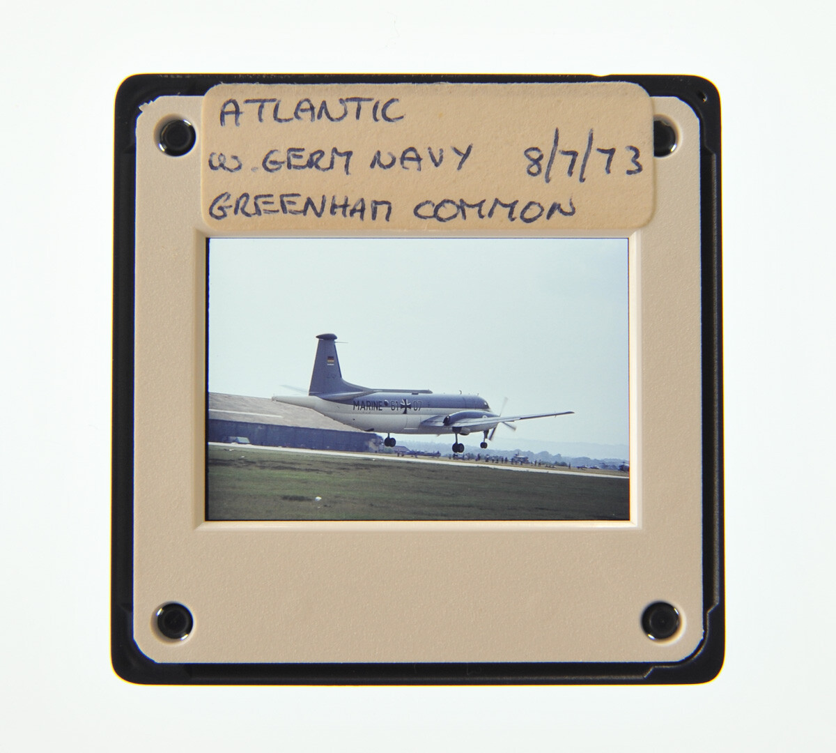 35MM SLIDE AIRCRAFT 1973 BREGUET 1150 ATLANTIC W. GERMAN NAVY G/HMM ...