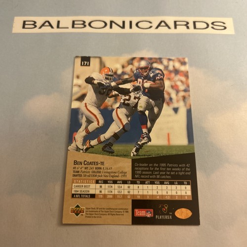 1995 SP Football Card #171 Ben Coates Patriots NM+ Free Shipping! | eBay