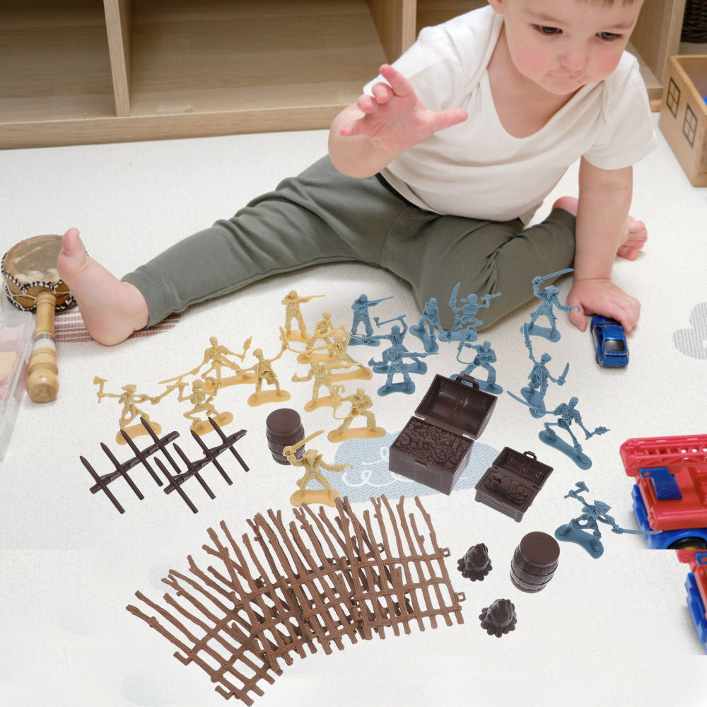Pirate Soldier Toys Prop Kids Playthings Action Figures Playset Props ...