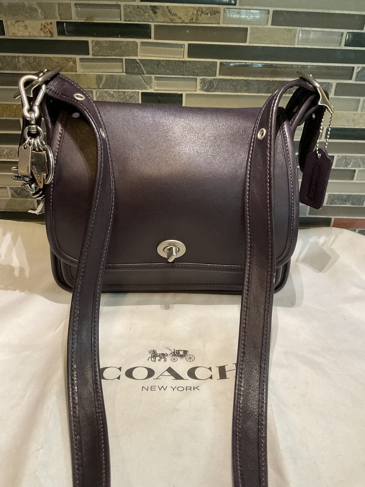 vintage coach legacy purple - Gem