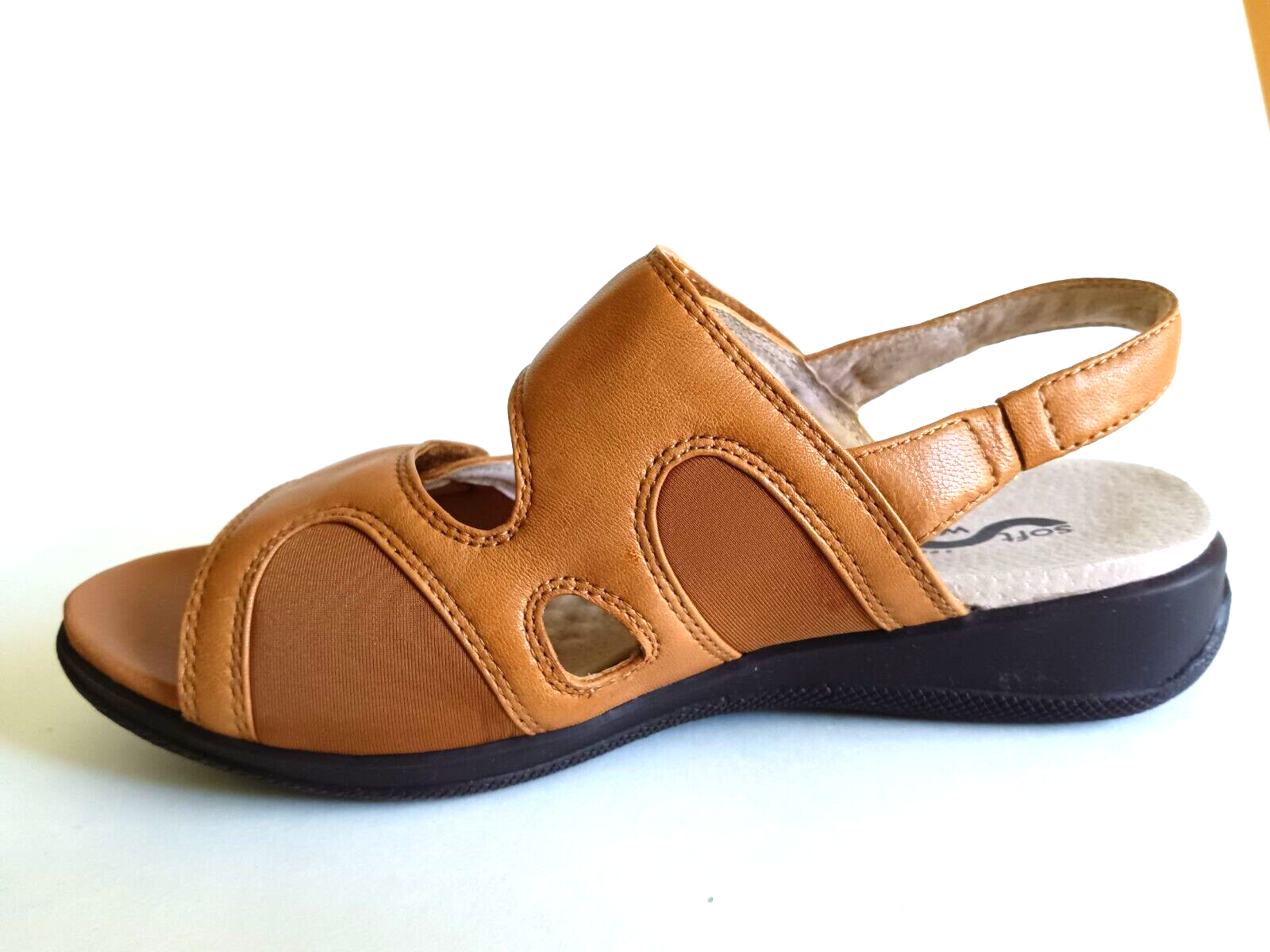 SoftWalk - Leather Sandals with Inserts for Bunions - Size 6 WW | eBay