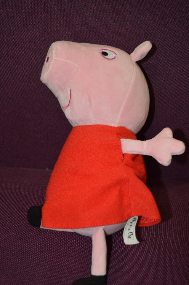 Peppa Pig Hug N' Oink TALKING Plush 12” Large Stuffed Toy- Press Belly ...