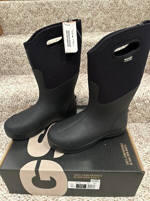 Bogs Men's Black Rubber Classic Ultra High Insulated Waterproof Winter ...