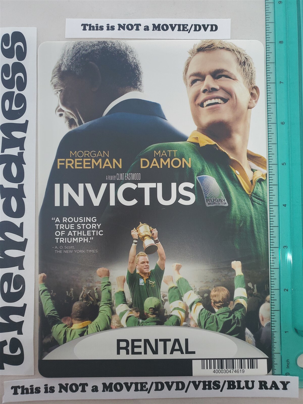 Invictus Backer Card NOT A DVD OR MOVIE Matt Damon Morgan Freeman | eBay
